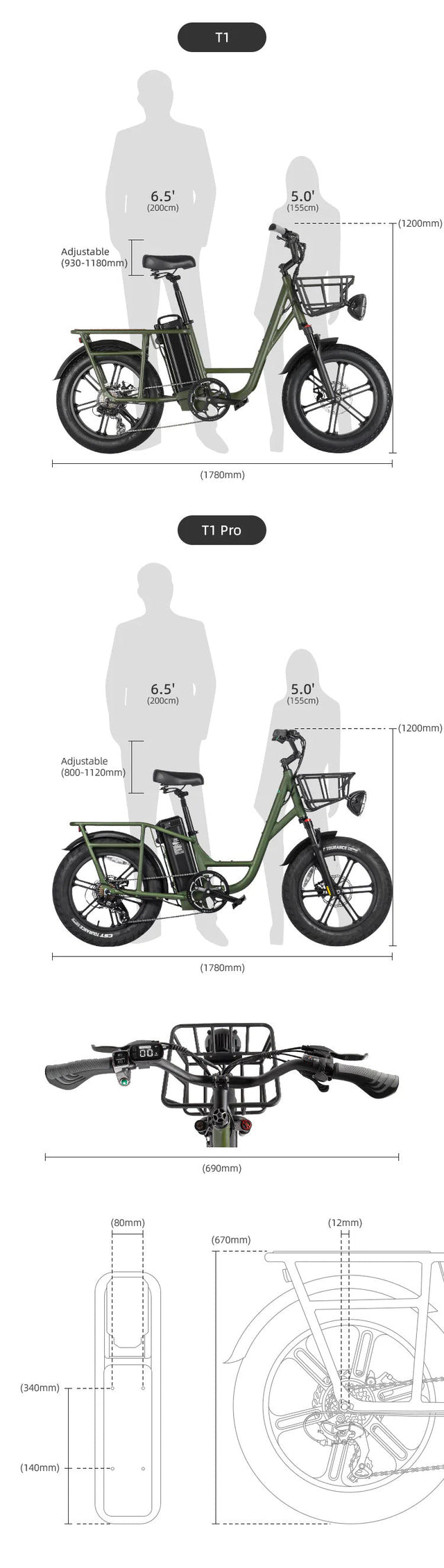 Buy the Fiido T1 Pro Utility Electric Bike | Electroheads.com ...